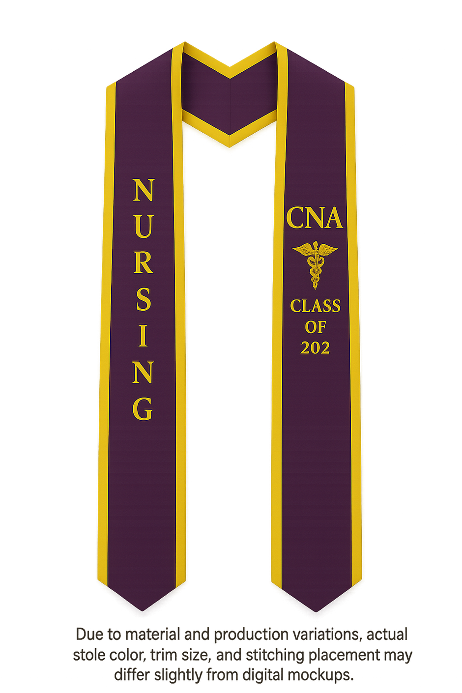 Nursing Stoles Medical Graduation Stole Medical & Healthcare Graduation ...